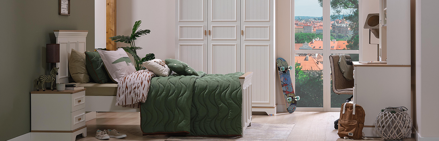 Monte Bed Frame & Headboard (140x200) | Almila Furnitures